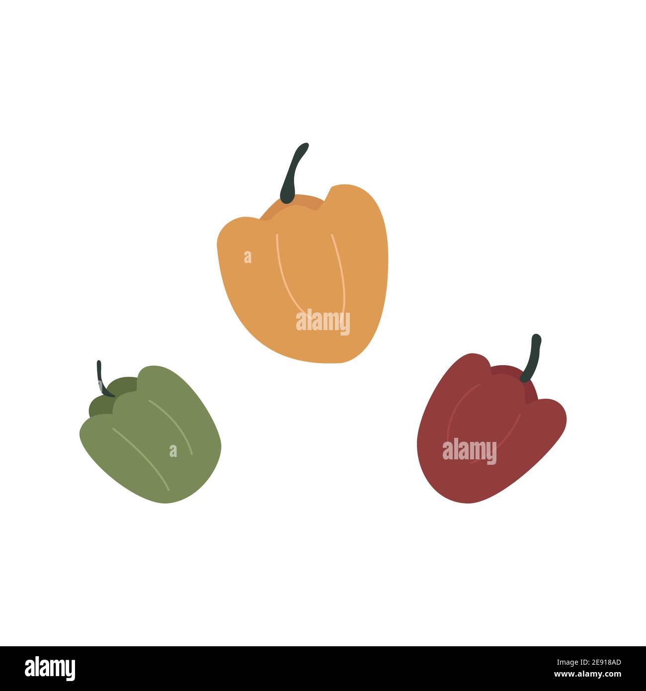 Bell pepper colours Stock Vector Images - Alamy