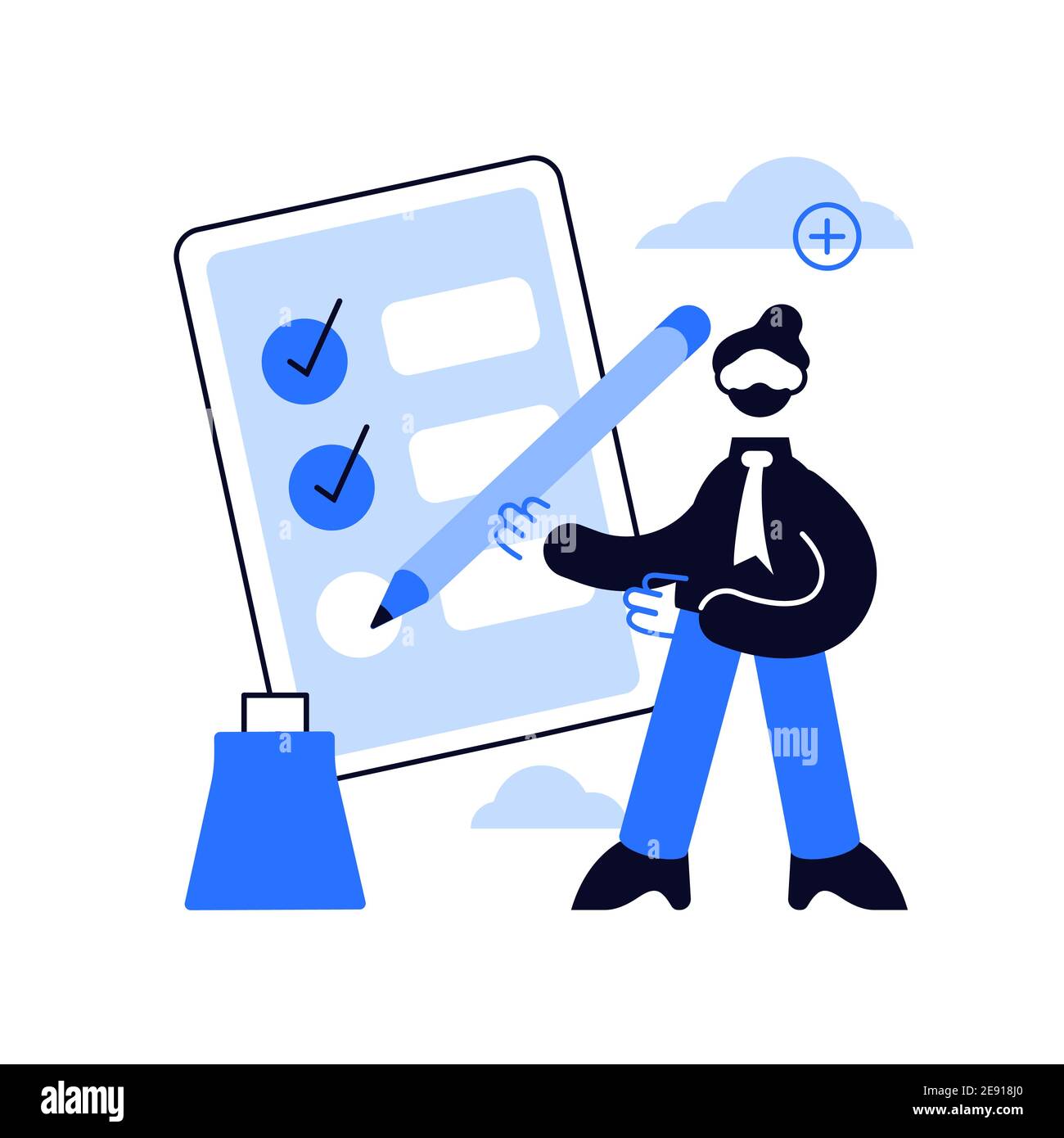 Check list vector hi-res stock photography and images - Alamy