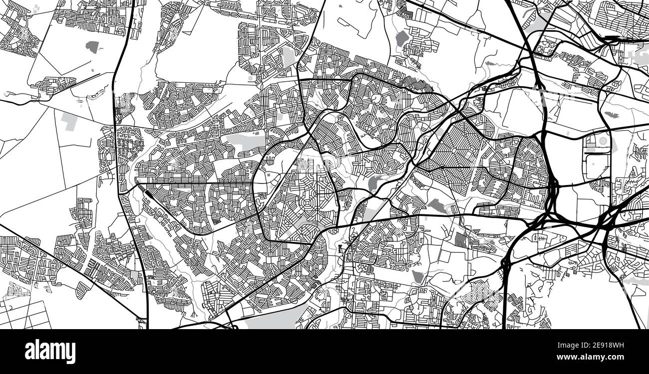 Soweto Map The Location Of Sandton And Alexandra (in Johannesburg's