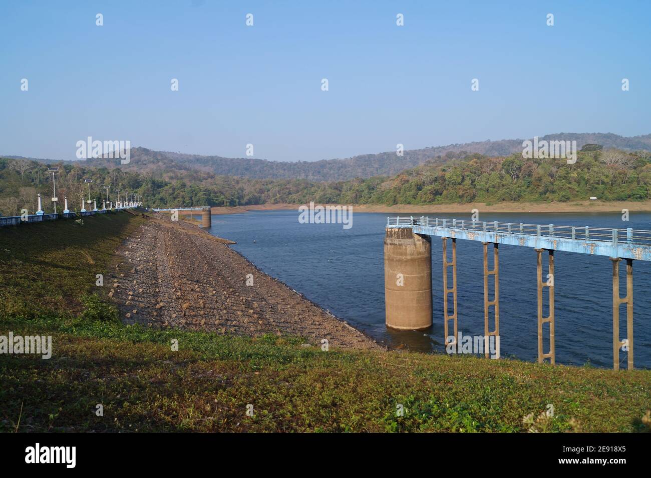 Reservoir of vazhani dam, Thrissur, Kerala, India Stock Photo - Alamy