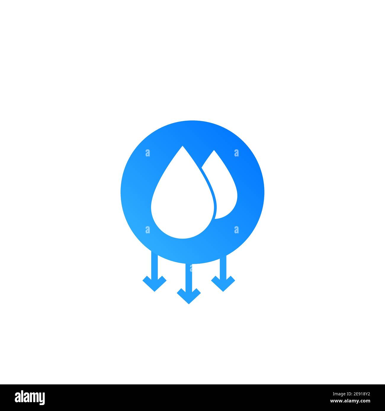 Humidity water icon. Vector temperature dry air humidity icon symbol ...