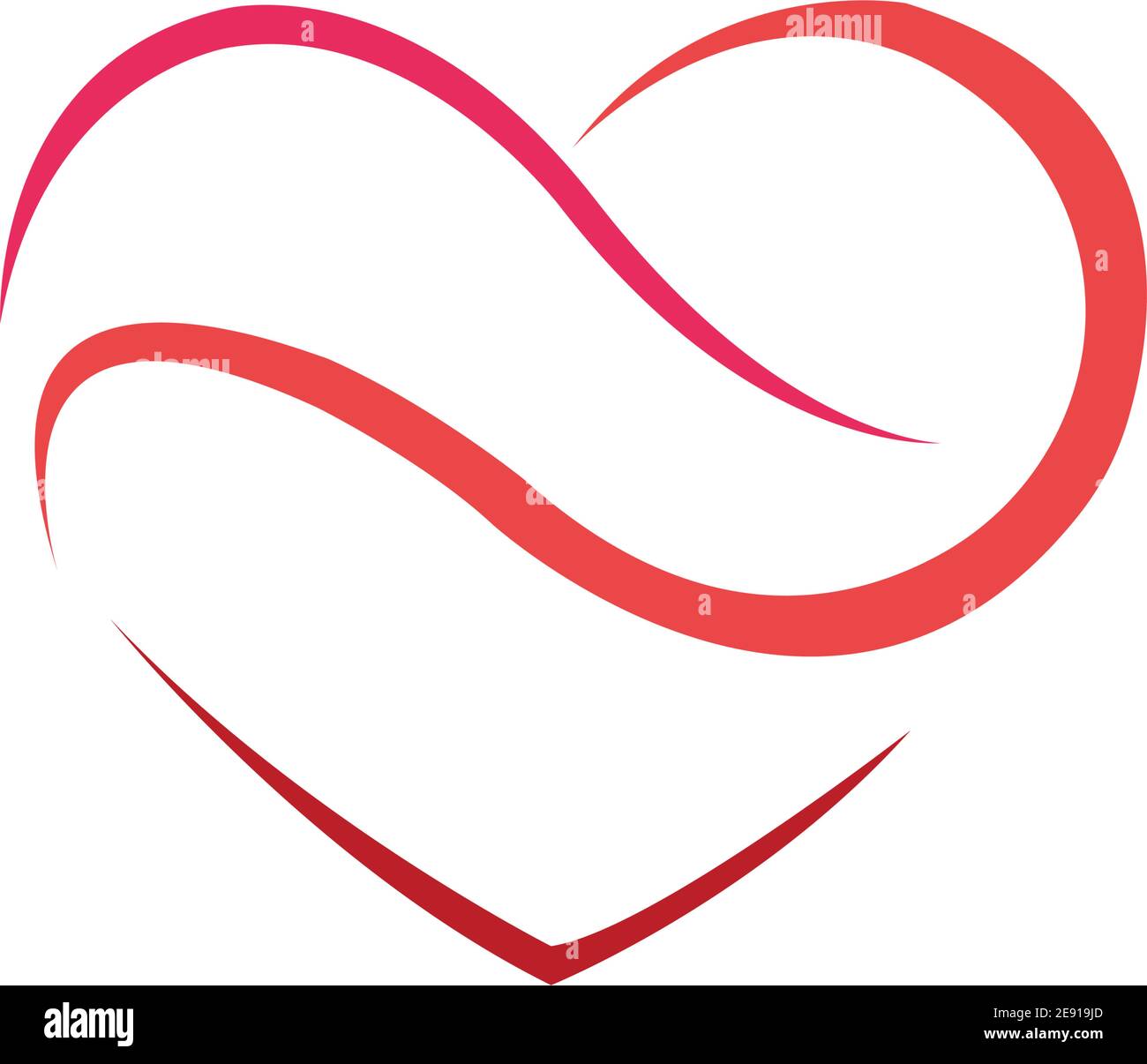 Heart Icon Vector. Perfect Love symbol. Valentine's Day sign Stock ...
