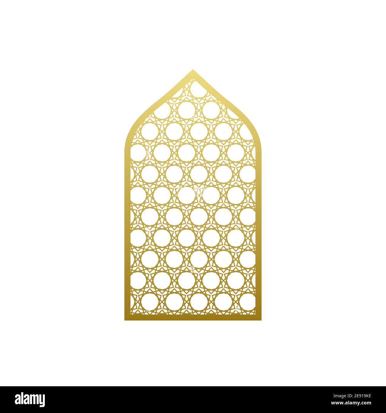 Arab vector window door pattern. Arabian islamic mosque ramadan ...
