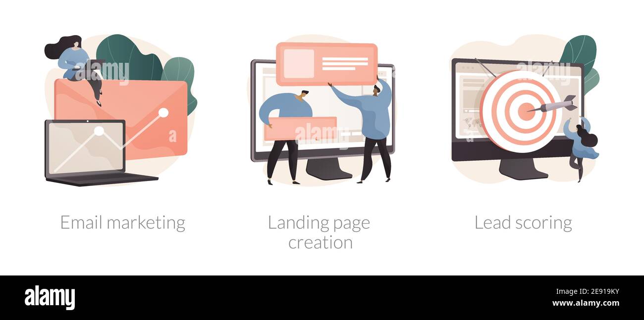 Digital promo campaign abstract concept vector illustrations Stock ...