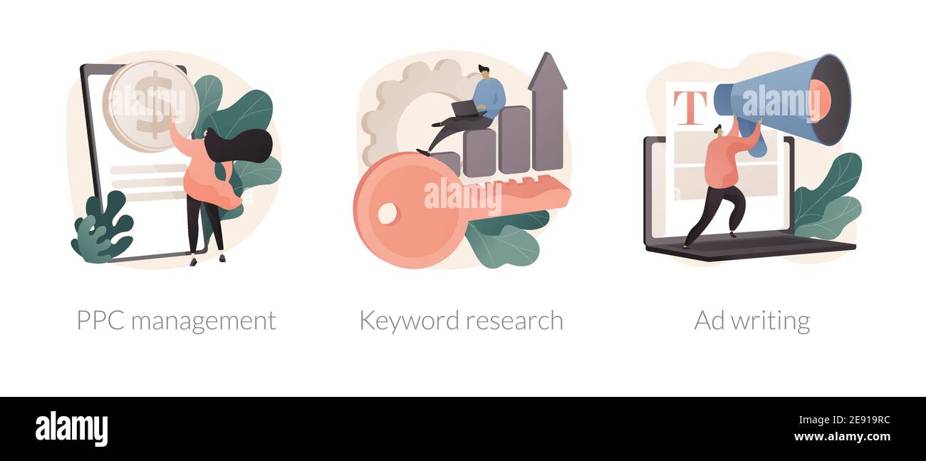 Internet marketing abstract concept vector illustrations Stock Vector ...