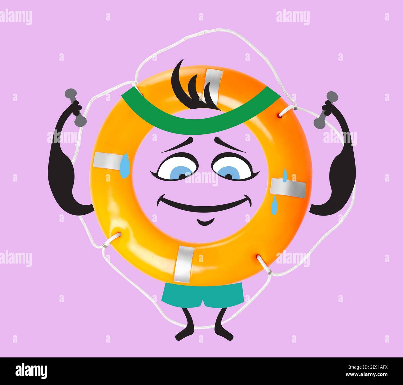 Cartoon lifesaver hi-res stock photography and images - Alamy