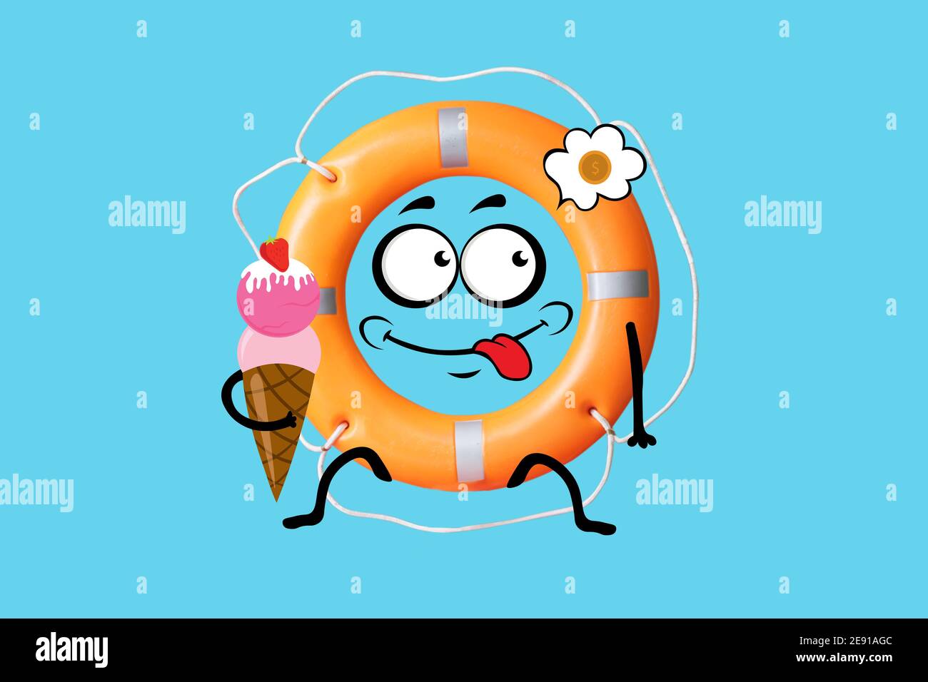 Cartoon lifesaver hi-res stock photography and images - Alamy