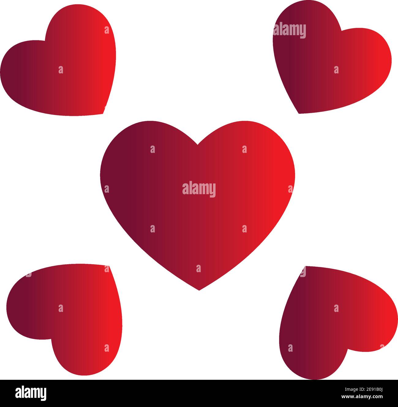 Heart Icon Vector. Perfect Love symbol. Valentine's Day sign Stock ...