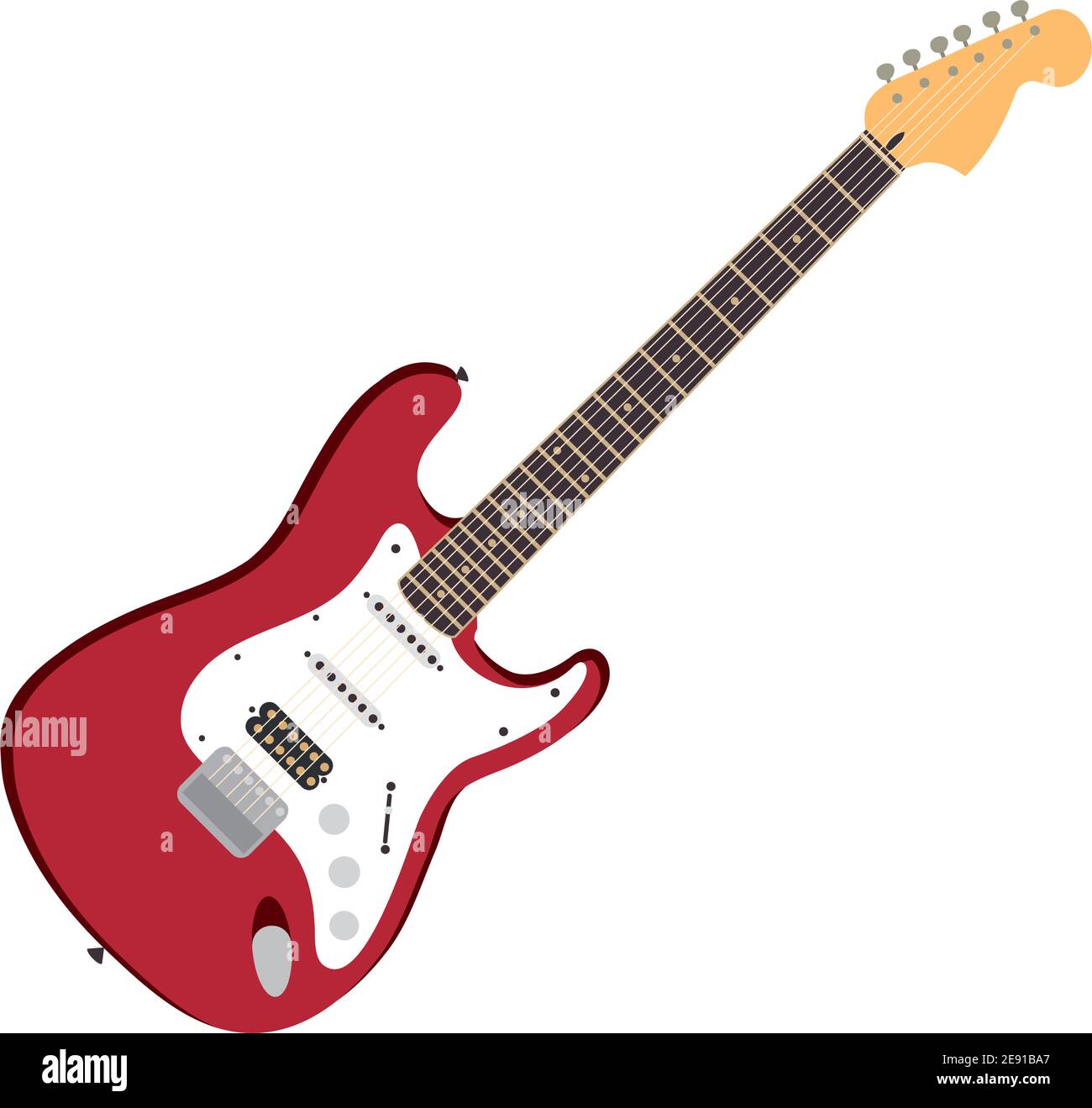 electric guitar string musical instrument vector illustration Stock ...
