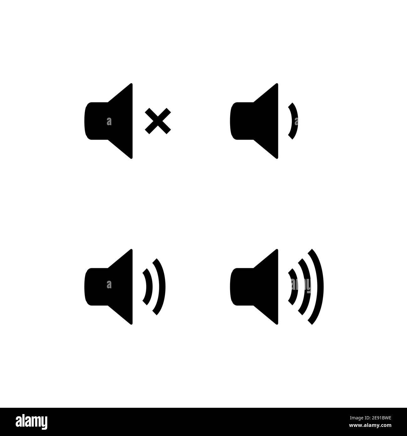Sound vector icon speaker volume. Audio volume symbol, noise loud ...
