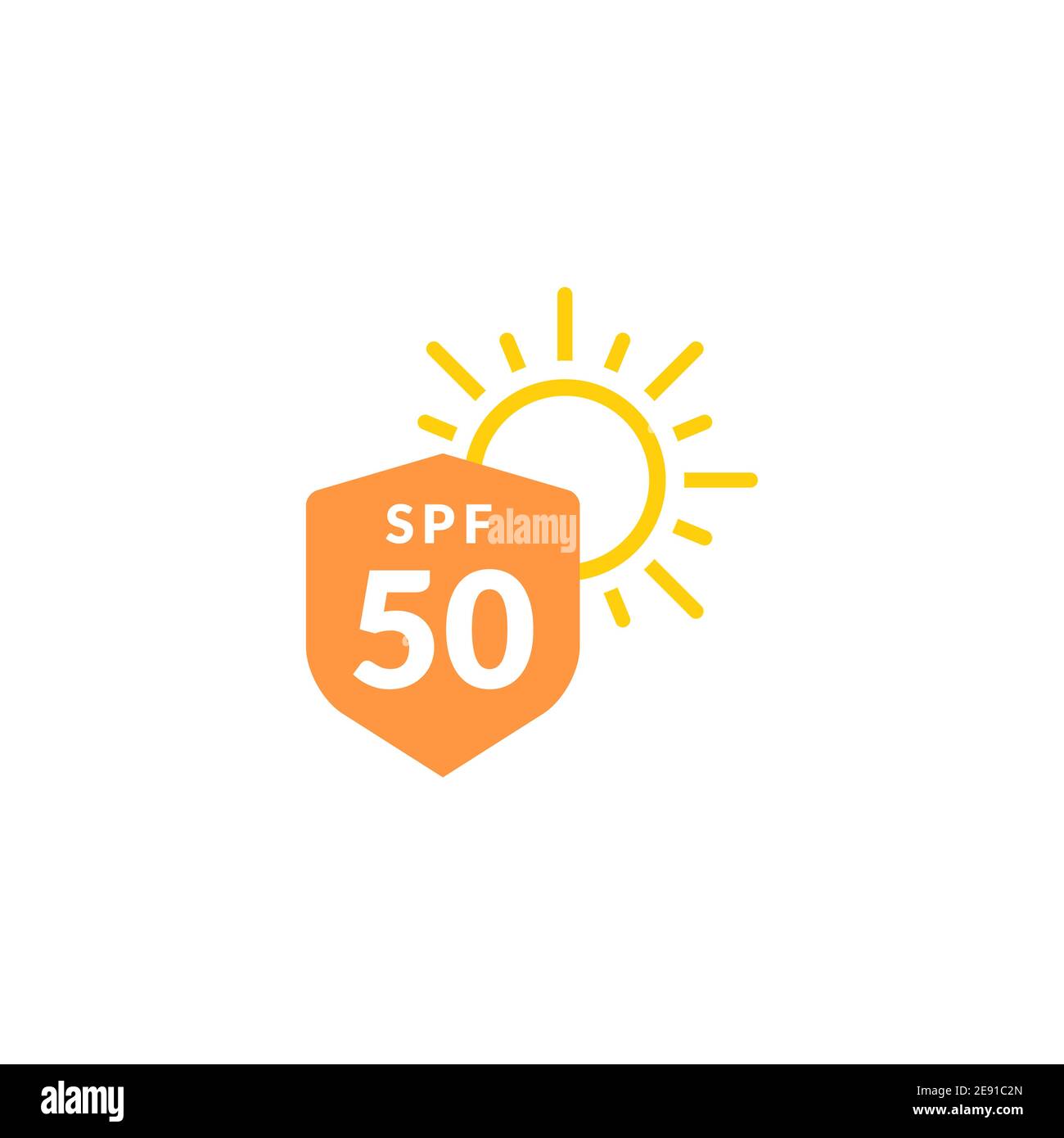 UV radiation sun block icon. Solar ultraviolet uv radiation logo 50spf ...