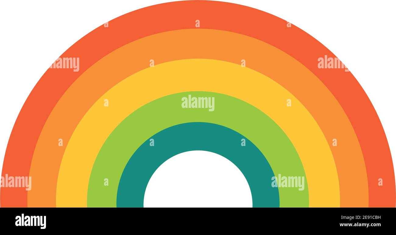 rainbow magic fantasy icon vector white background vector illustration ...