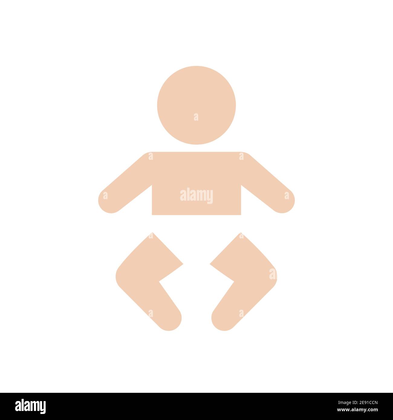 Baby diaper vector icon. Child symbol care infant kid table sign Stock ...