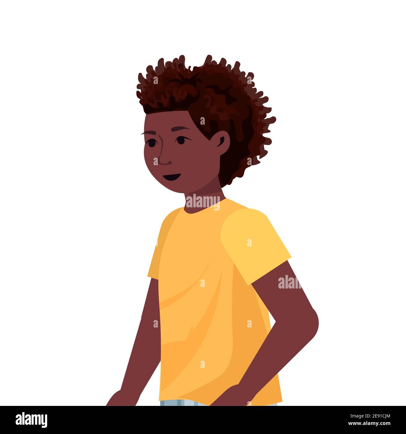 African American Boy Cartoon
