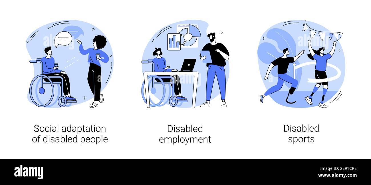 Inclusive social environment abstract concept vector illustrations ...