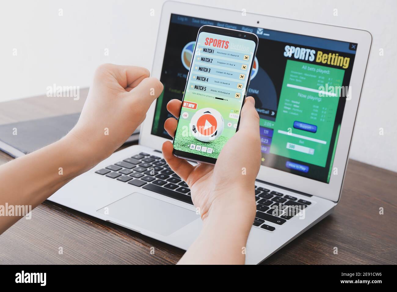 Man placing bet hi-res stock photography and images - Alamy