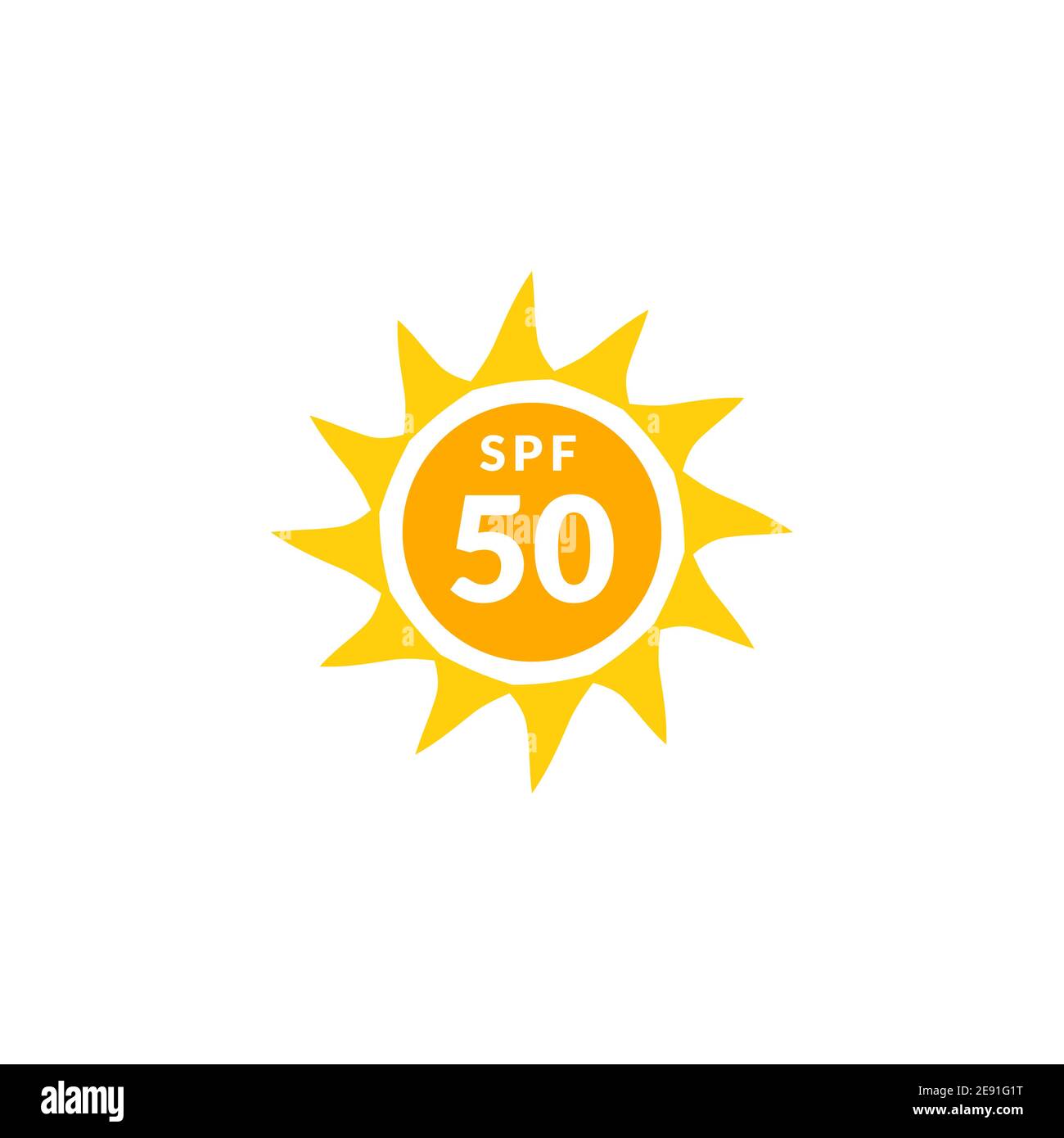 UV radiation sun block icon. Solar ultraviolet uv radiation logo 50spf ...