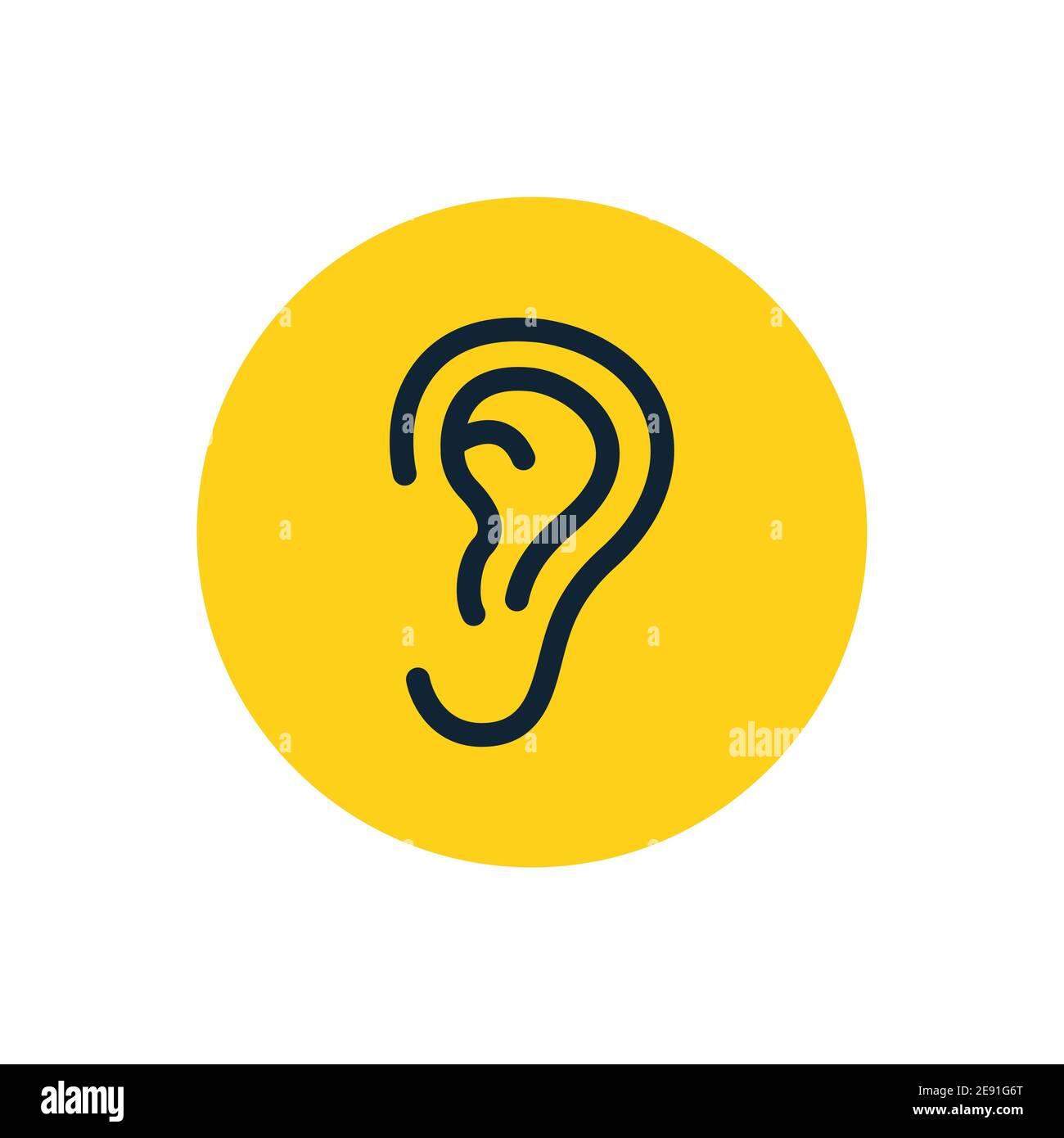 Ear vector icon symbol. Human ear listen hear line icon Stock Vector ... Ear vector icon symbol. Human ear listen hear line icon Stock Vector ...