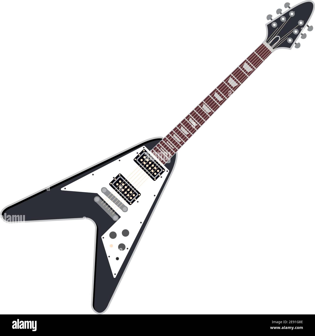 electric guitar string musical instrument concert vector illustration ...