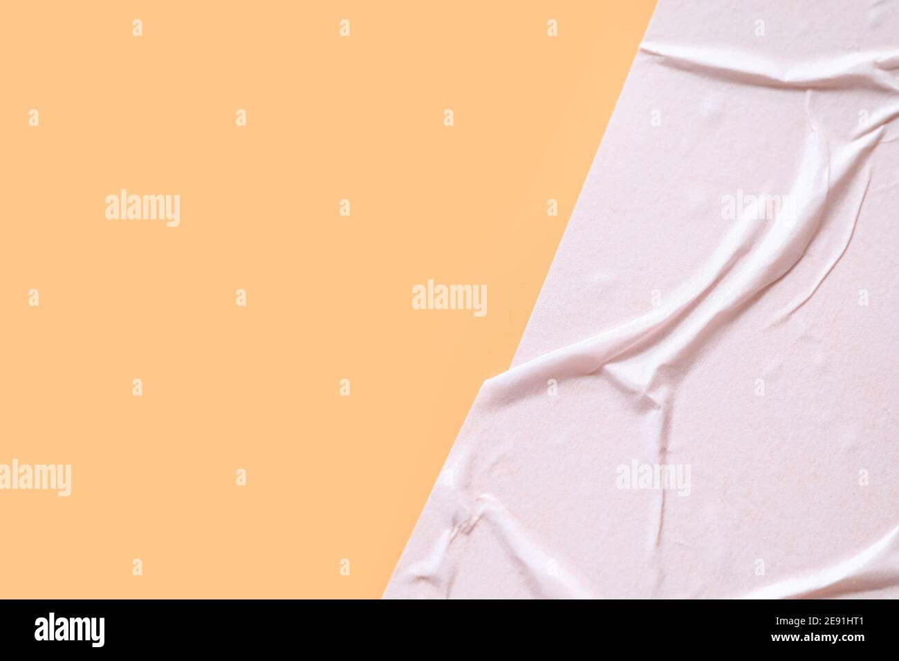 Texture of crumpled wet paper on color background Stock Photo - Alamy