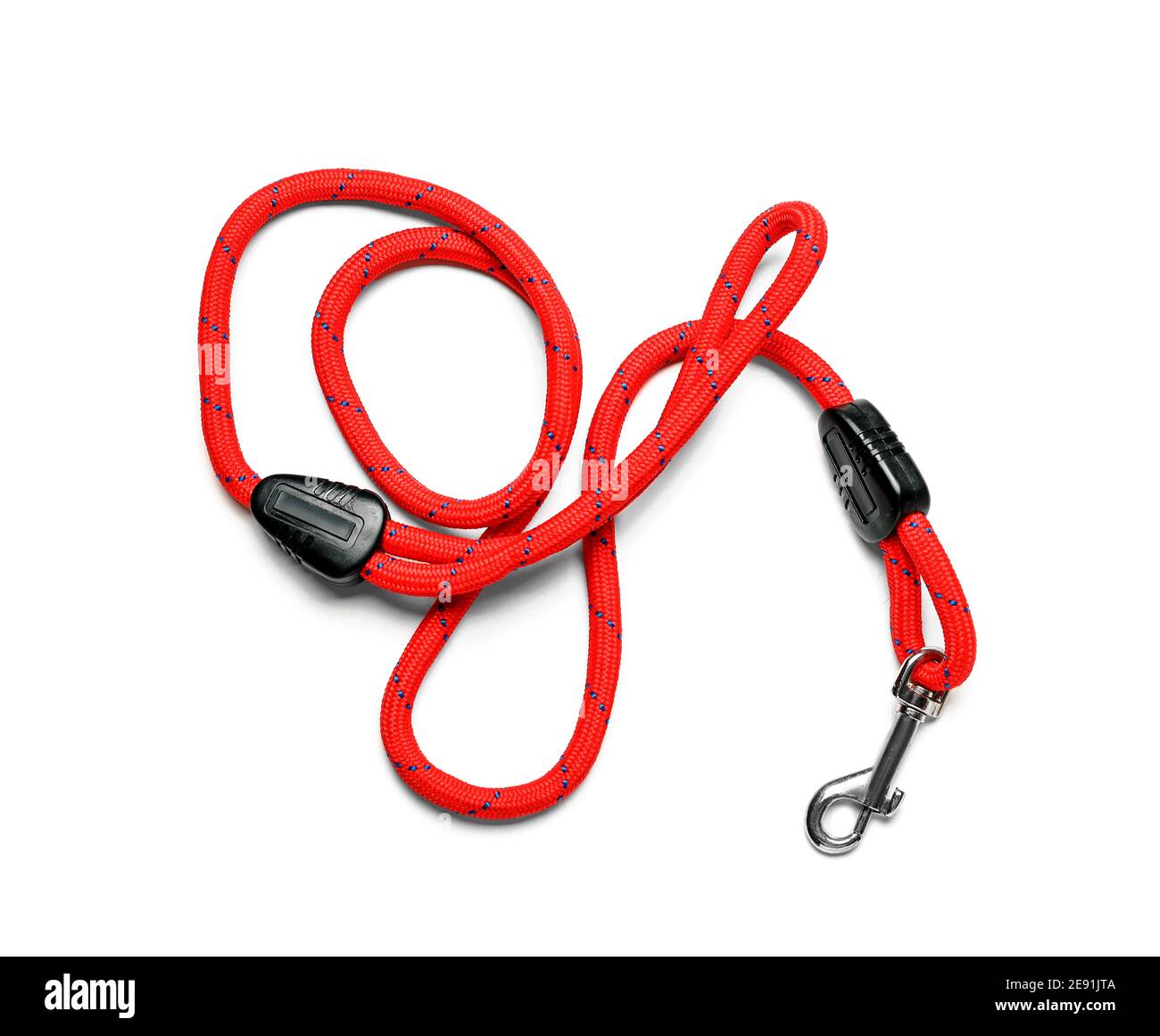 Dog leash on white background Stock Photo - Alamy