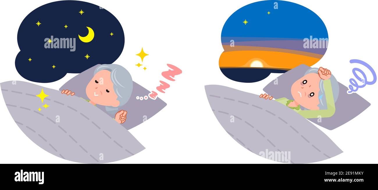 Old asian woman sleeping Cut Out Stock Images & Pictures - Alamy