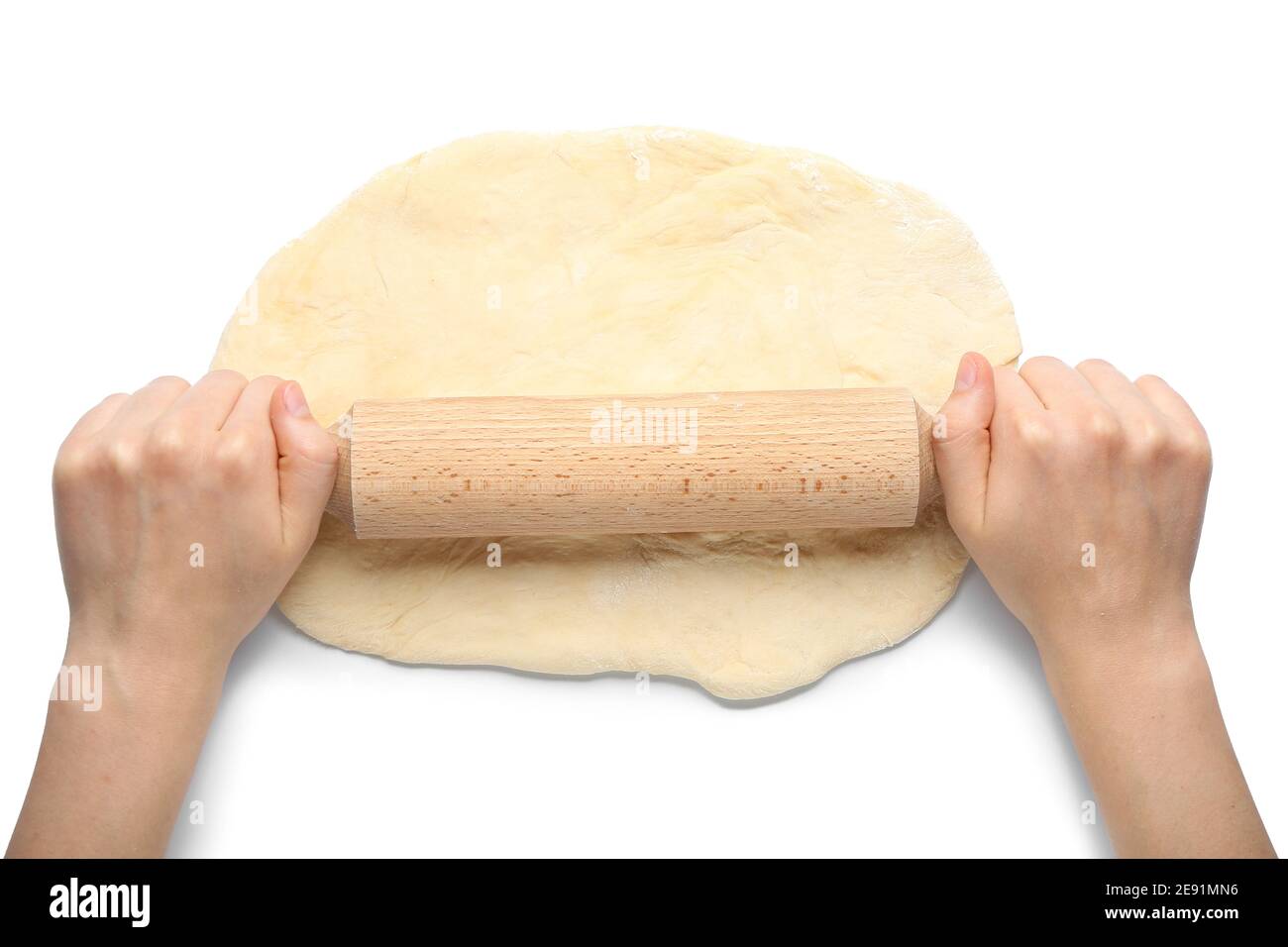 Hand rolling pastry Cut Out Stock Images & Pictures - Alamy