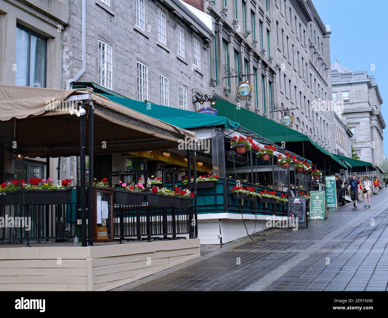 The old port area of Montreal has 19th century buildings converted into ...