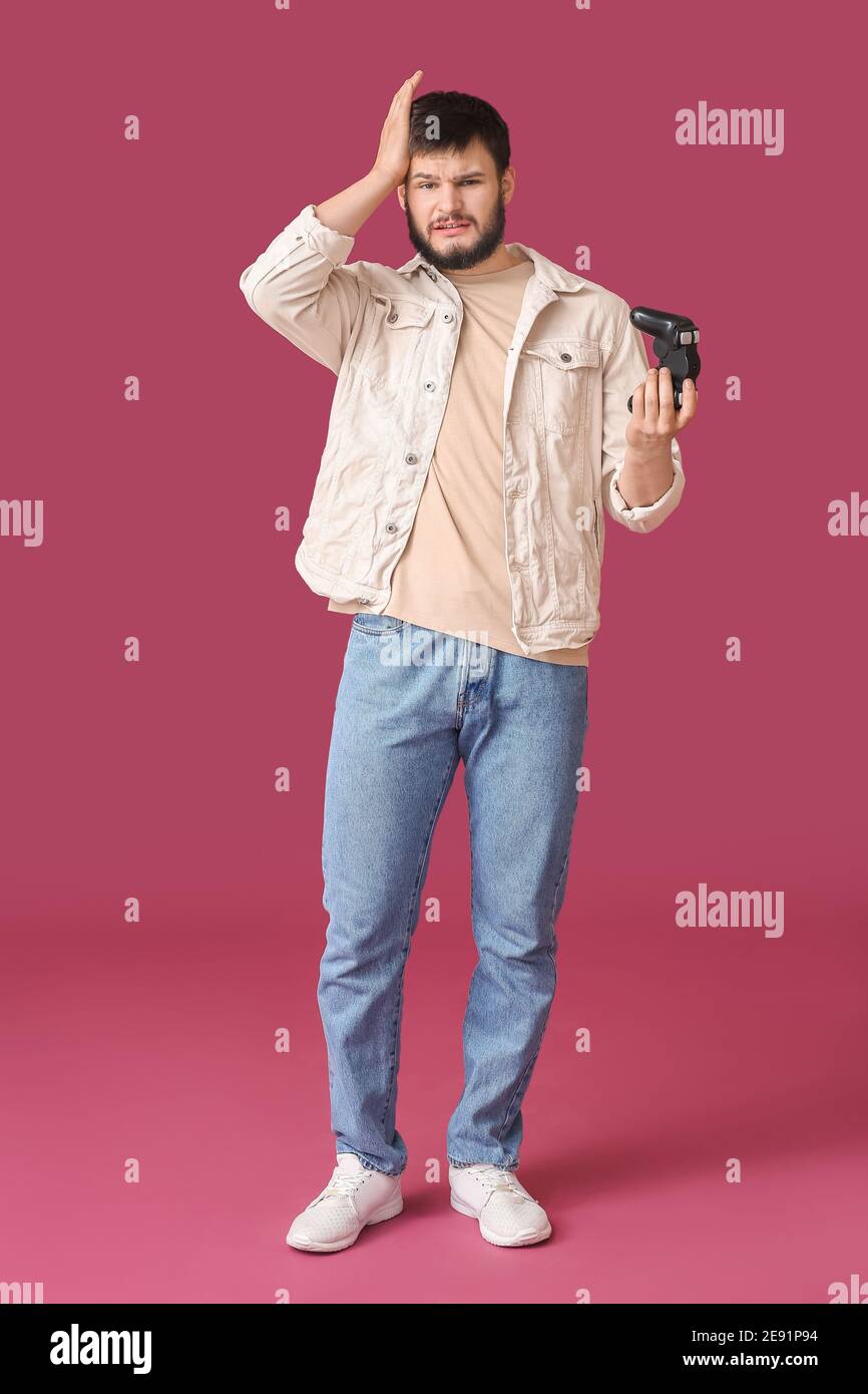 Sad person playing video games hi-res stock photography and images - Alamy