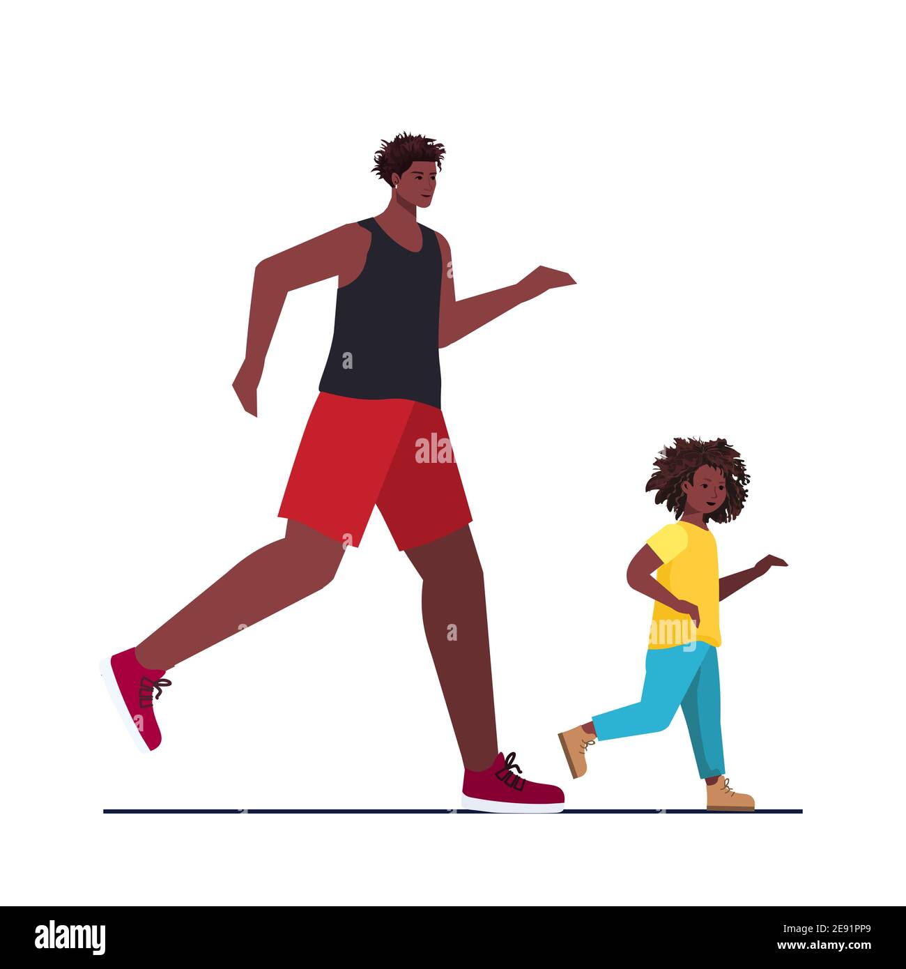 Son running Stock Vector Images - Alamy