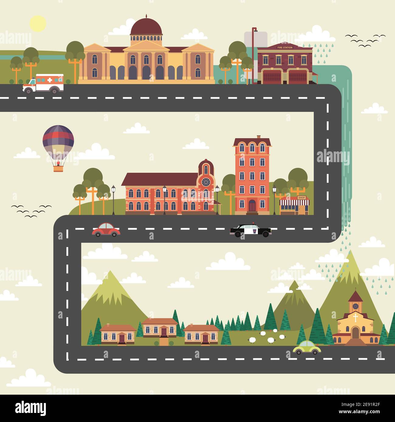 Council car Stock Vector Images - Alamy