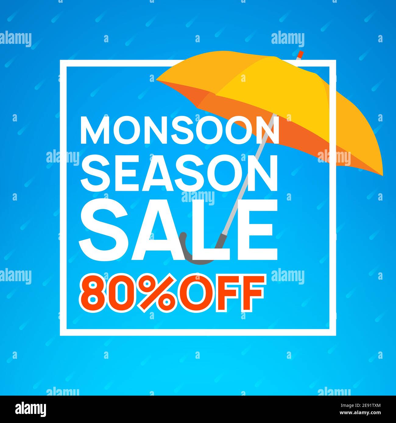 Monsoon sale offer rain season background. Rainy monsoon promotion ...
