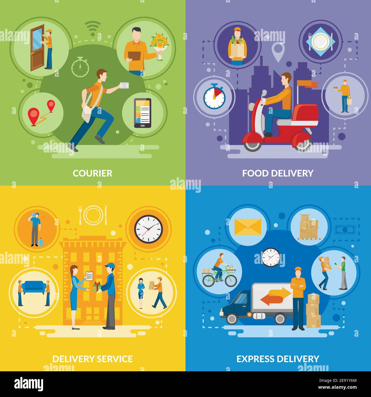 Express parcel icons hi-res stock photography and images - Alamy