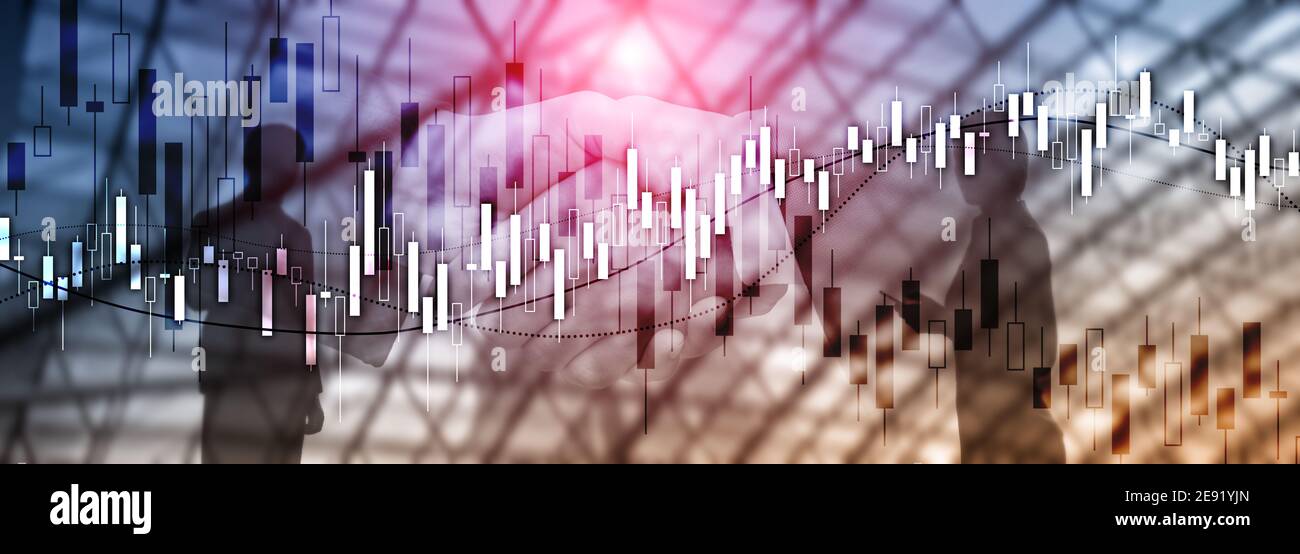 Financial Stock Market Graph. Website Economic Banner Stock Photo - Alamy