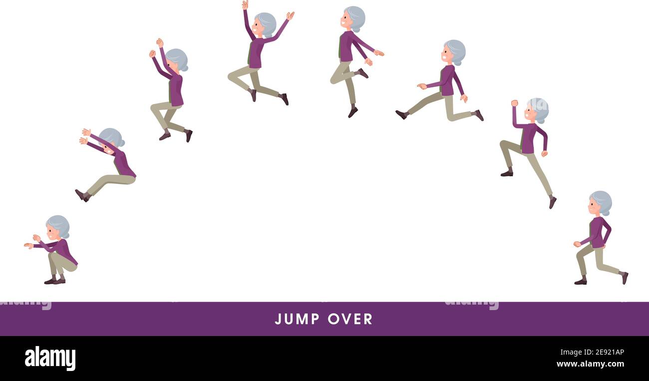 Long silver hair woman Stock Vector Images - Alamy