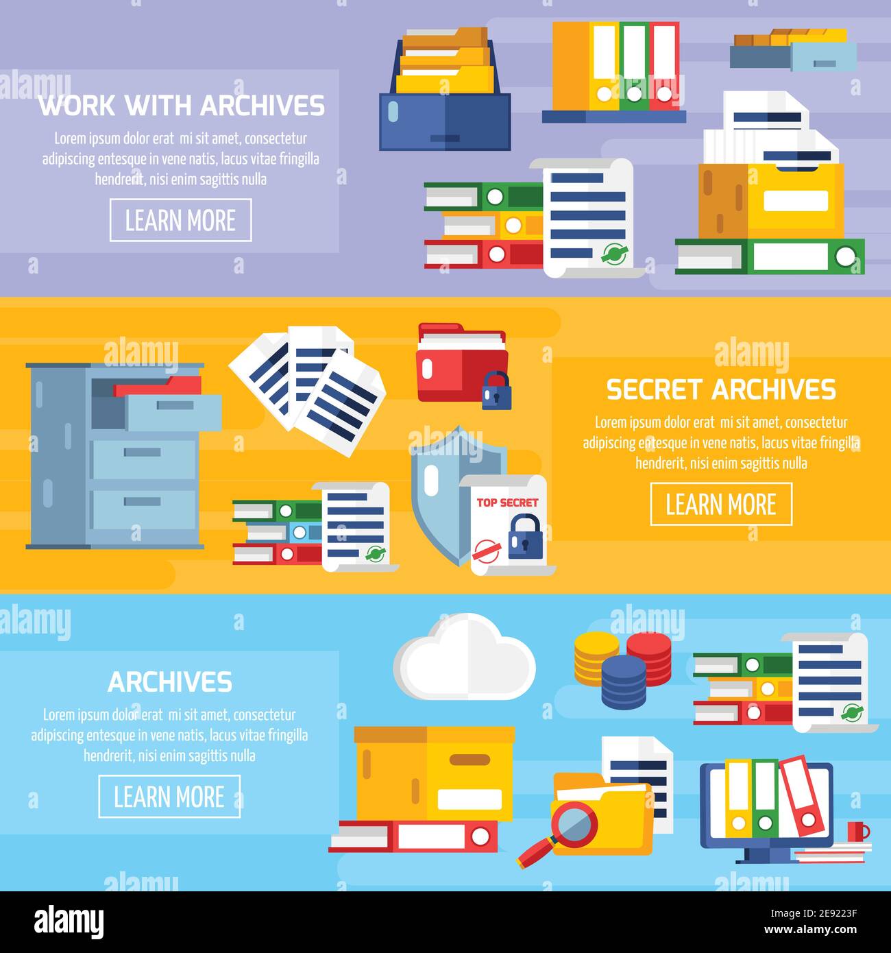 The advertising archives Stock Vector Images - Alamy