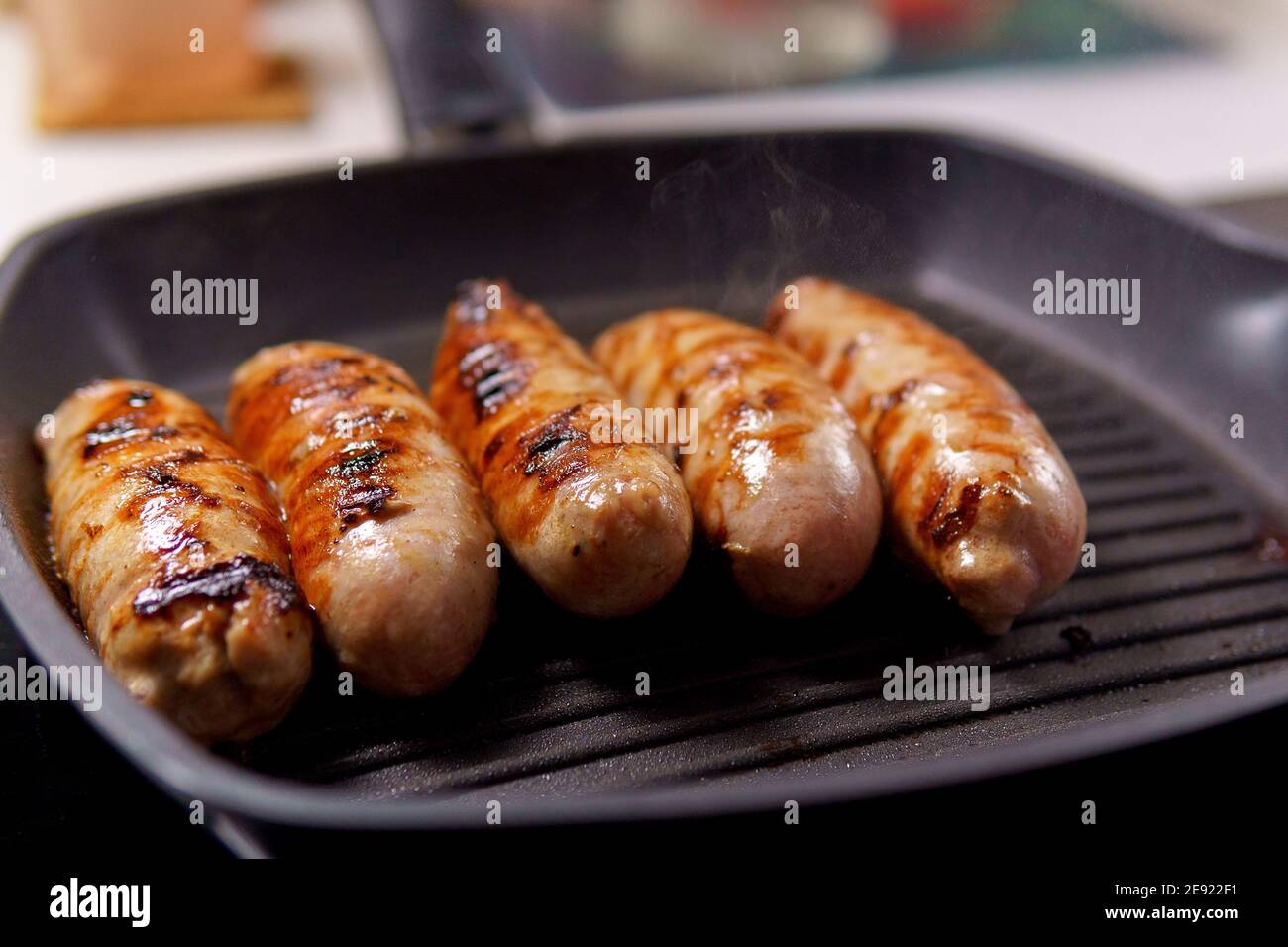 Smoked fish fried sausages hi-res stock photography and images - Alamy