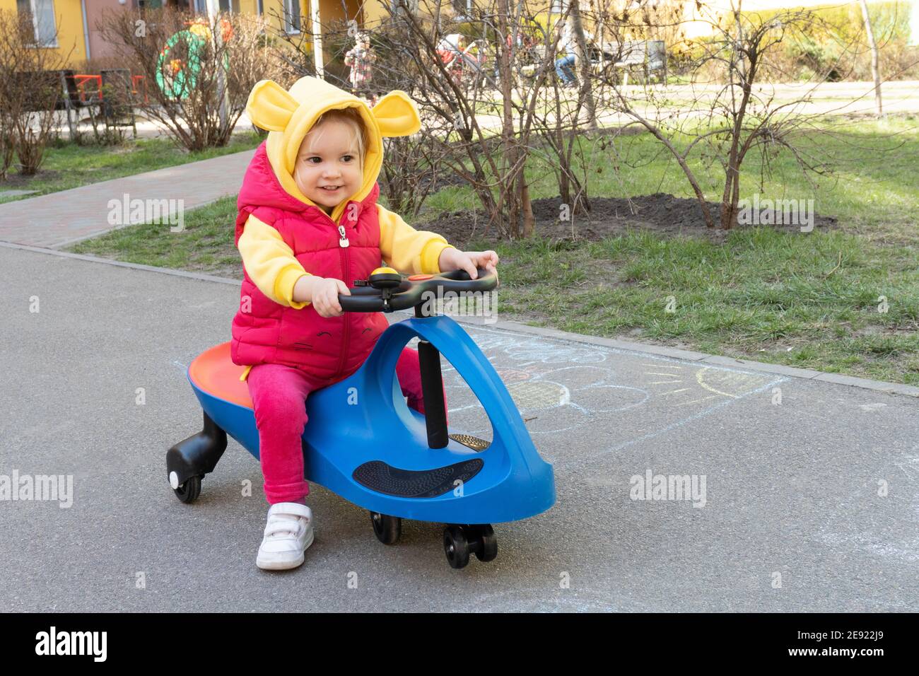 Child driving small car hi-res stock photography and images - Alamy