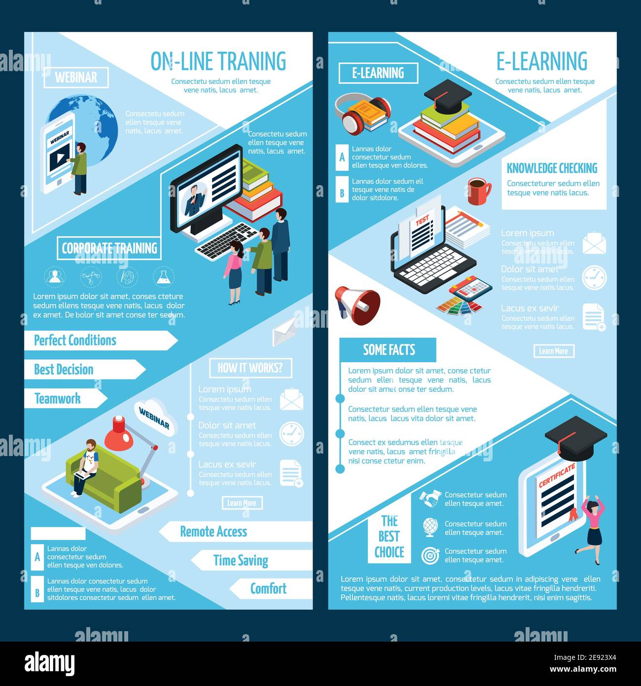 Webinar template collection Stock Vector Images - Alamy