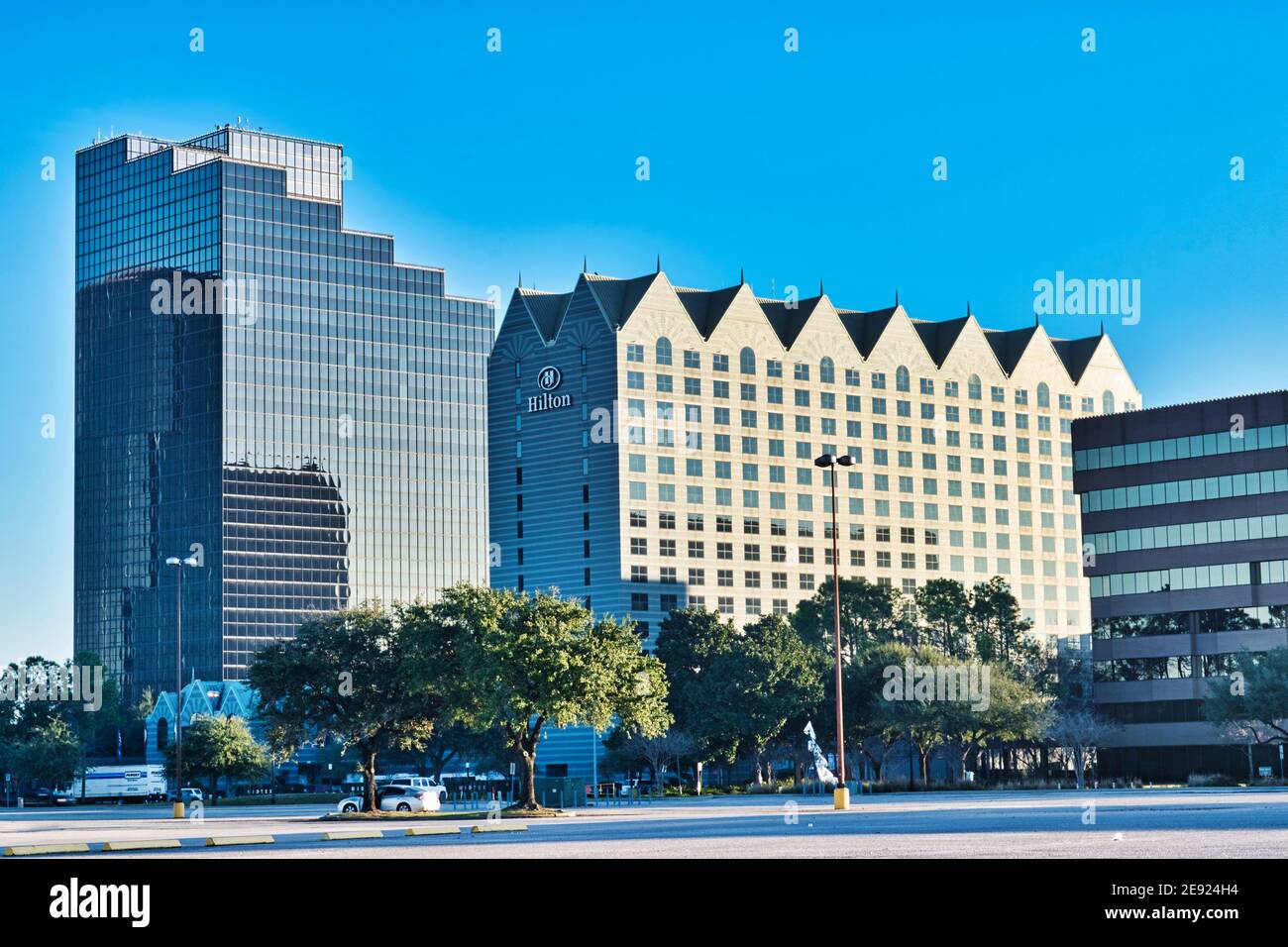 Houston, Texas USA 01-24-2020: Greater Greenspoint city skyline in ...