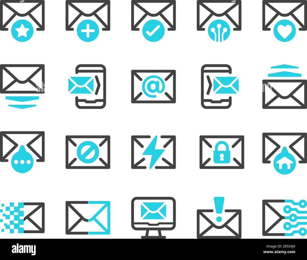Email sending website symbol Stock Vector Images - Alamy