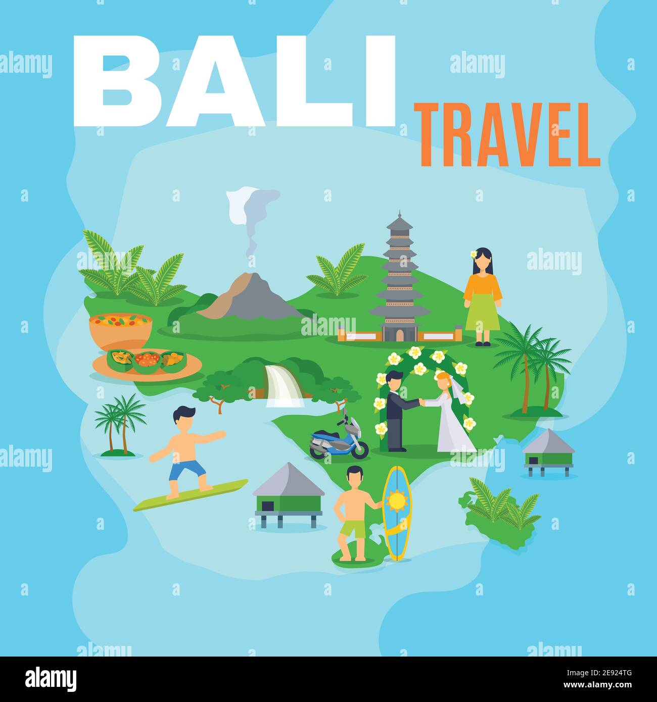 Bali map vector hi-res stock photography and images - Alamy