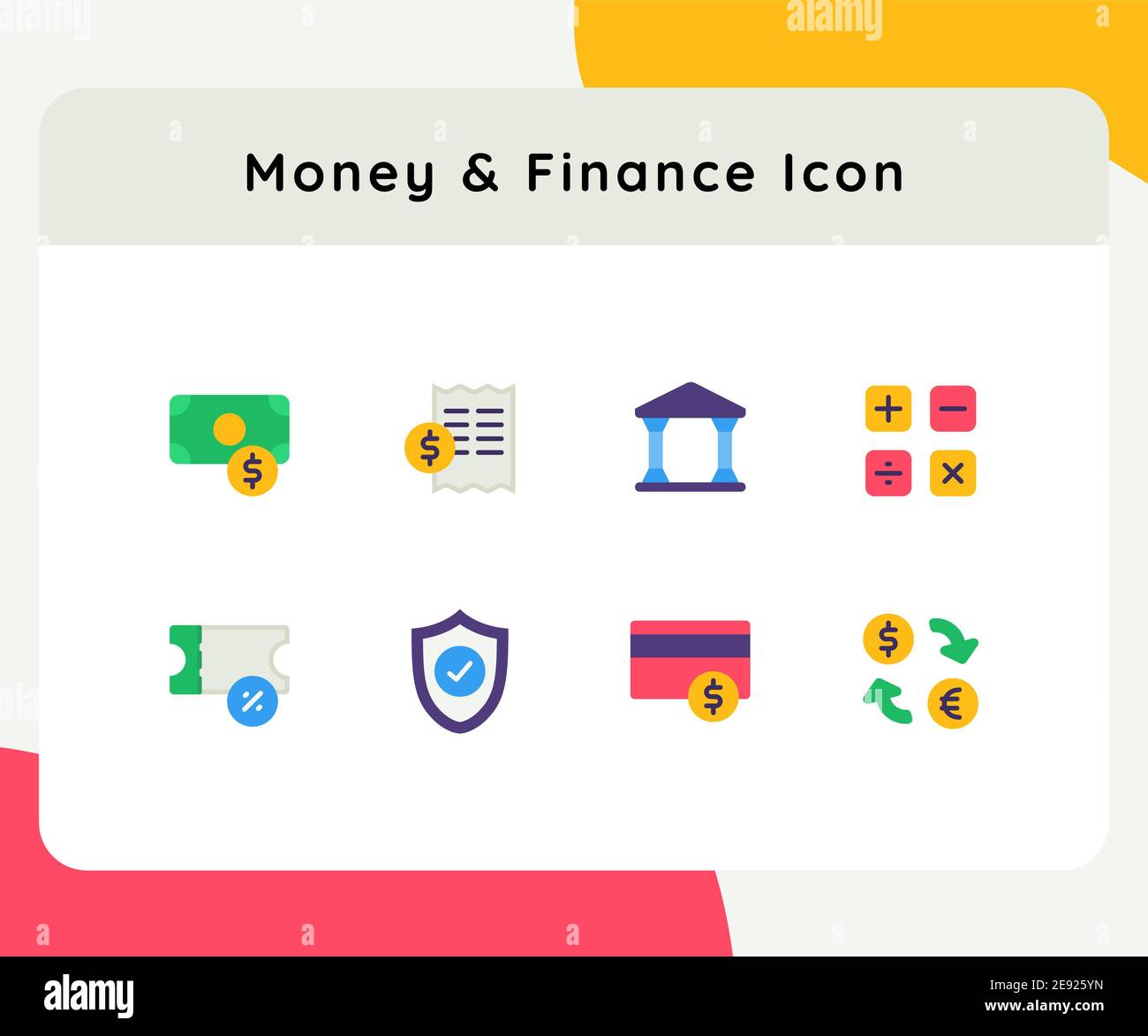 money and finance money icon icons set collection collections package ...