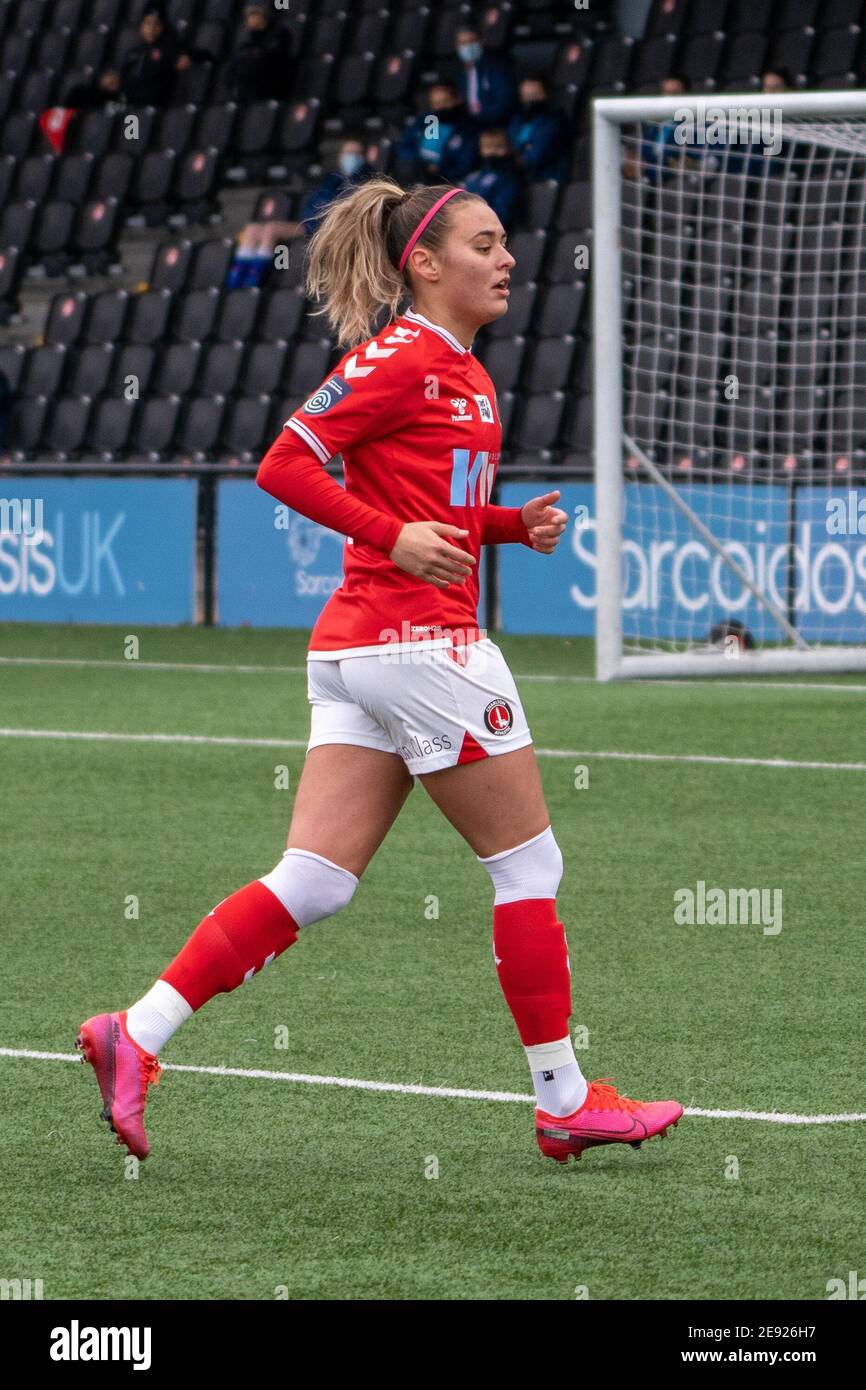 Bromley, UK. 31st Jan, 2021. Ella Rutherford (#19 Charlton Athletic ...