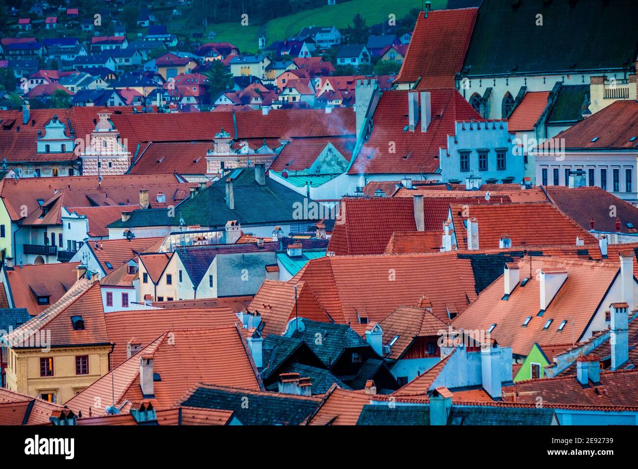 Colorful rooftops cesky krumlov hi-res stock photography and images - Alamy