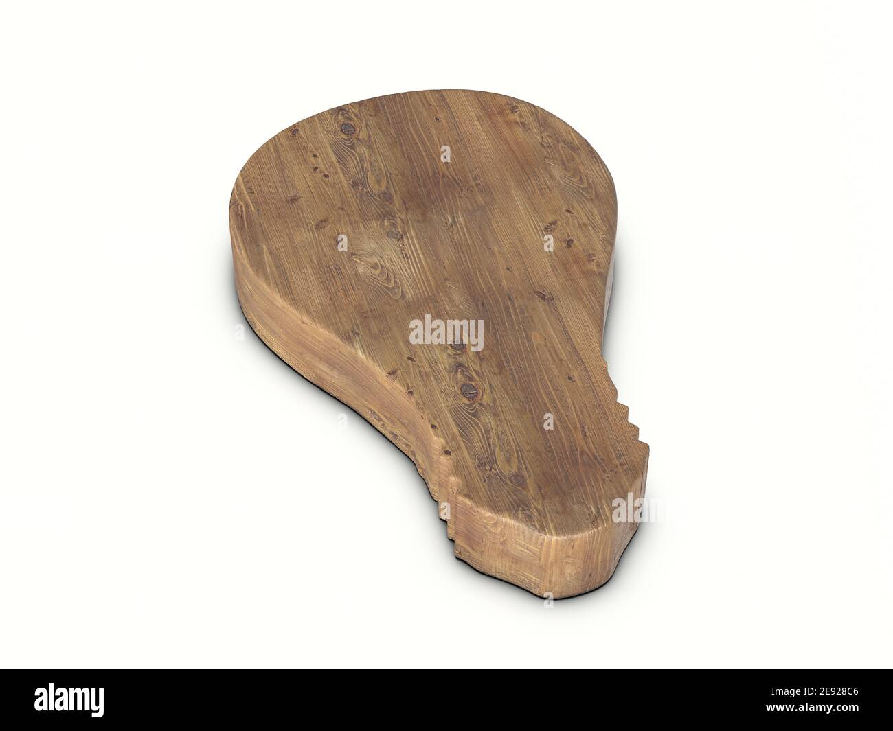 Wood bulb symbol on a white background. 3d illustration Stock Photo - Alamy