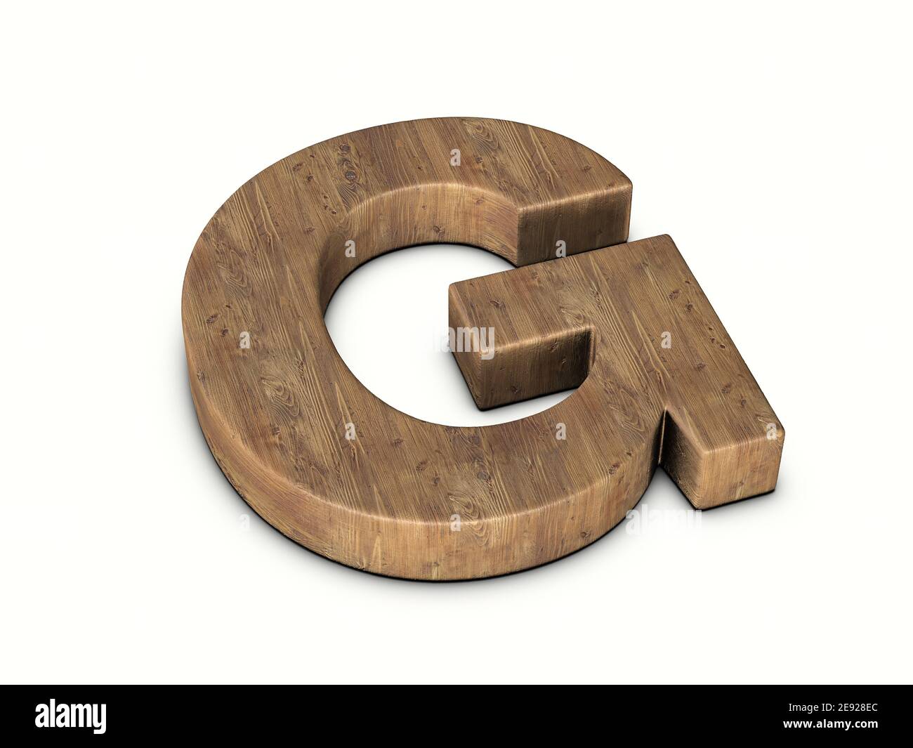 Wood letter G on a white background. 3d illustration Stock Photo - Alamy
