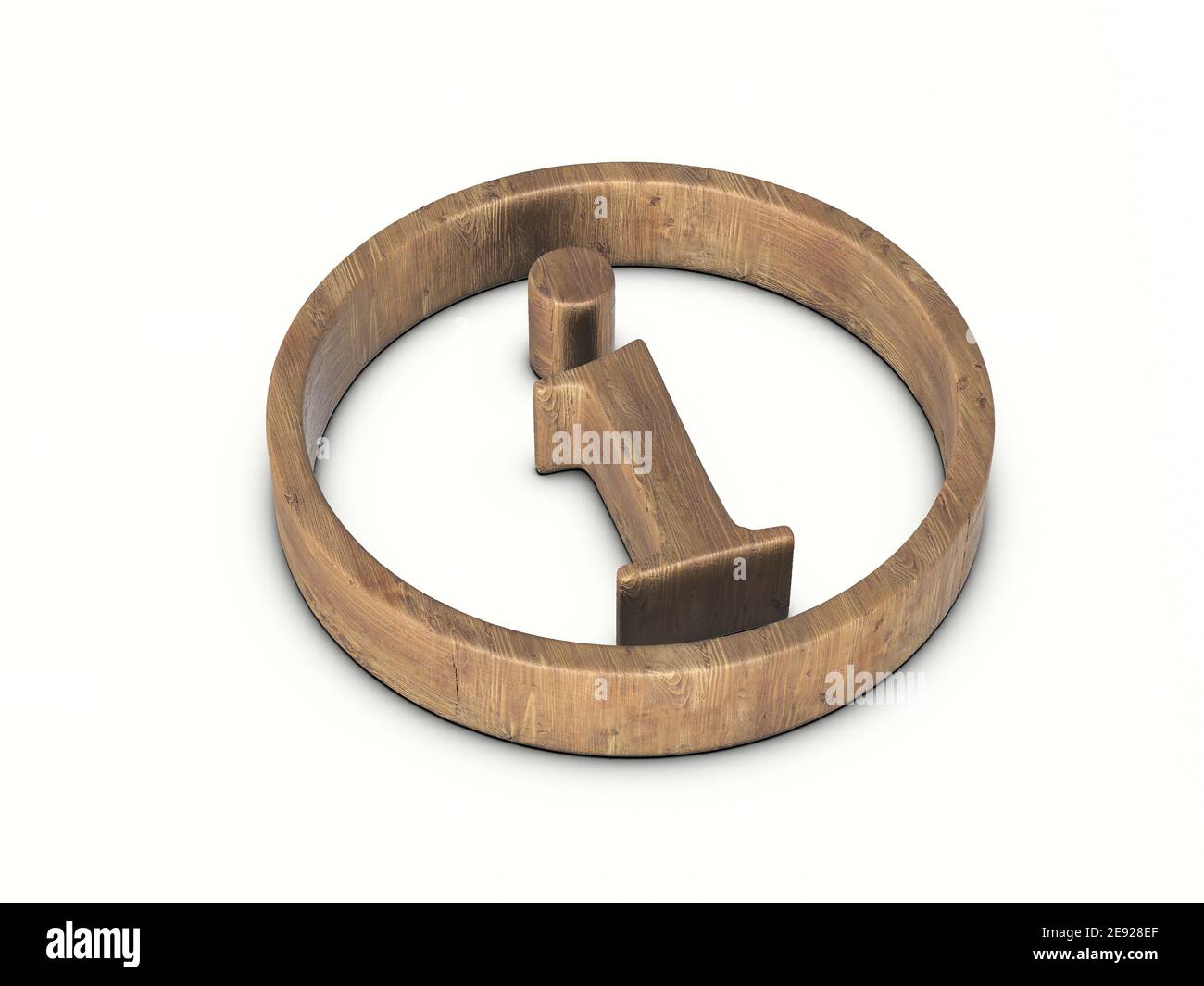 Wood info symbol on a white background. 3d illustration Stock Photo - Alamy