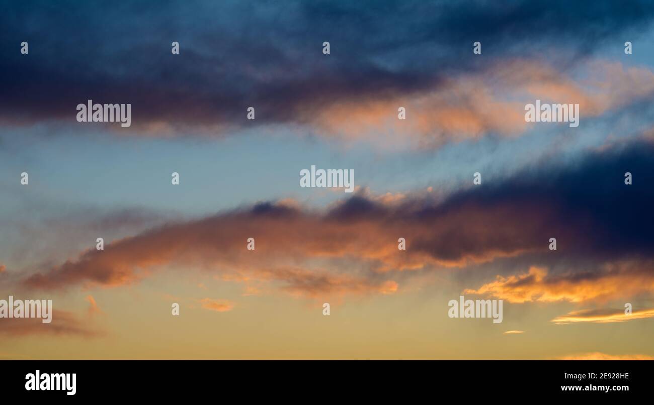 Dramatic sky with clouds. Nature background Stock Photo - Alamy