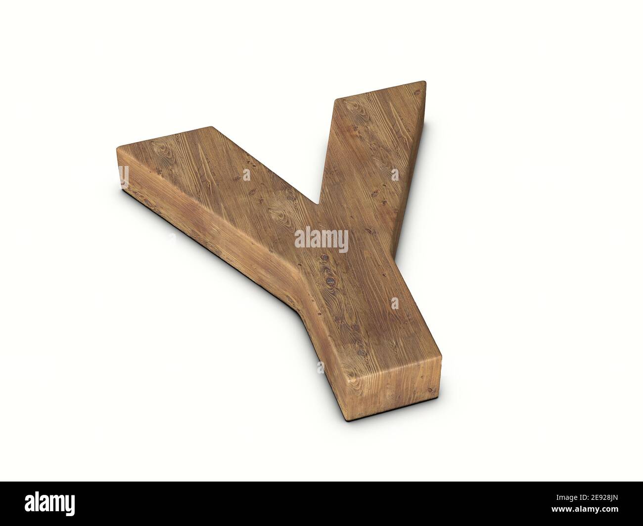 Wood letter Y on a white background. 3d illustration Stock Photo - Alamy